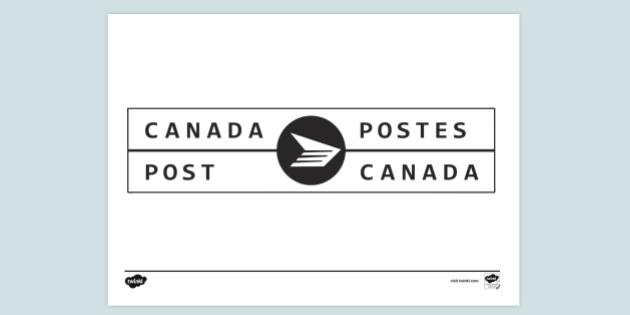 FREE! - Canadian Post Office Logo Colouring | Colouring Sheet