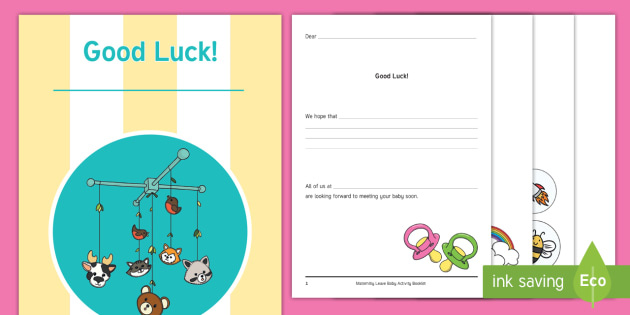Maternity Leave - Baby Activity Booklet (teacher made)