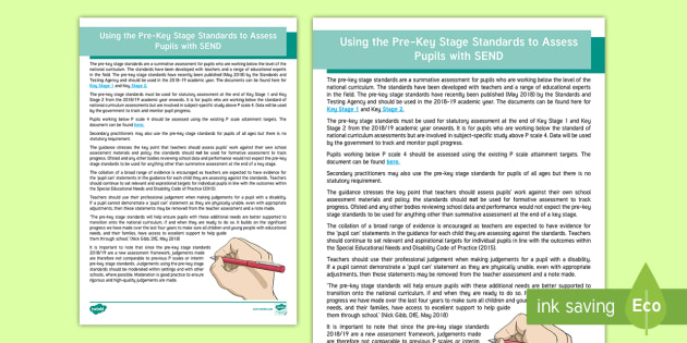 Pre-Key Stage Standards Adult Guidance (teacher made)