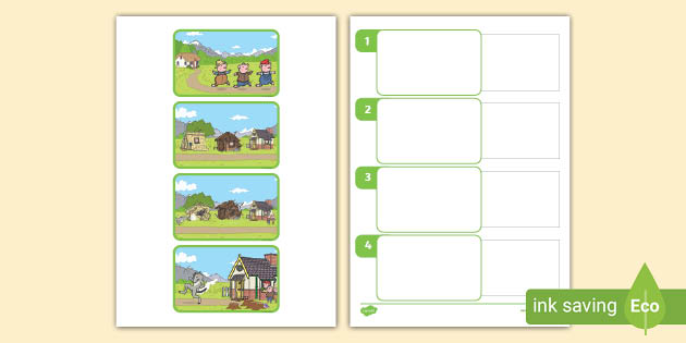 The Three Little Pigs Story Sequencing SEN (teacher made)