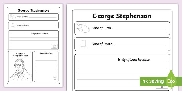 George Stephenson | Writing Frame | History | Parents