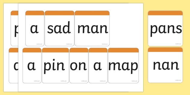 Phase 2 Caption Sentence Building Bricks (teacher made)