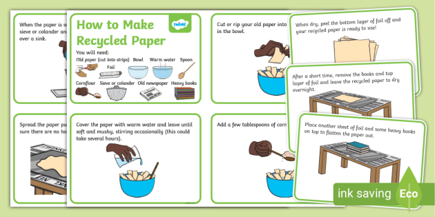 How to Make Recycled Paper Sequencing Cards (teacher made)