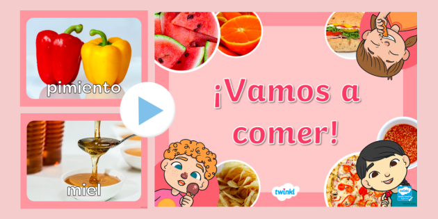 FREE! - PowerPoint: ¡Vamos a comer! (teacher made)