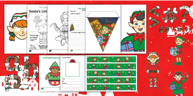 Ready Made Christmas Elf Resource Pack (teacher made)