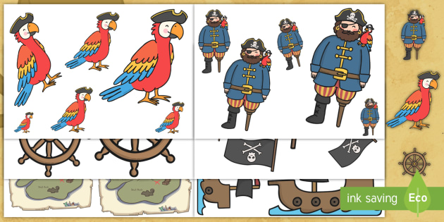 Pirate Size Ordering Activity (teacher made)