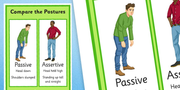 KS3 Compare The Postures Passive vs Assertive (Teacher-Made)