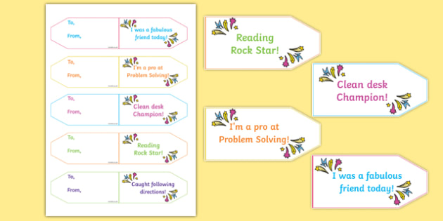 👉 Achievement Brag Tags (teacher made)