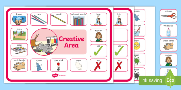 👉 EYFS Creative Area Communication Mat (teacher made)