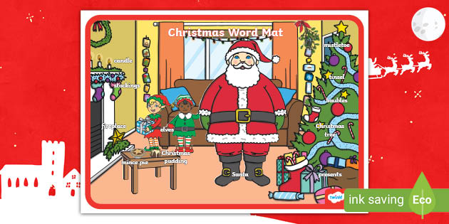 Christmas Scene Word Mat (teacher made)
