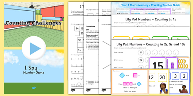 Year 1 Maths Mastery Counting Pack (teacher made)