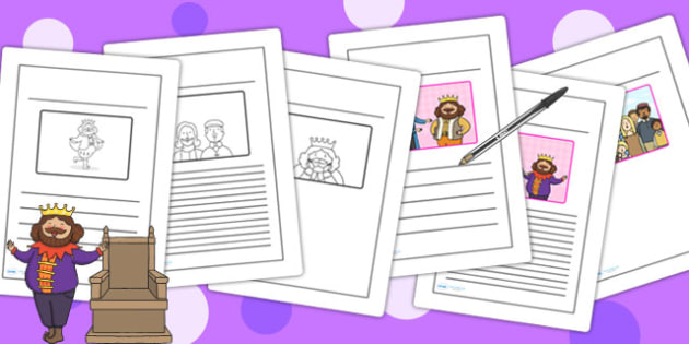 The Emperor's New Clothes Story Writing Frames - writing aid