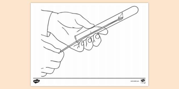 FREE! - Gas Test Oxygen Colouring Sheet | Colouring Sheets