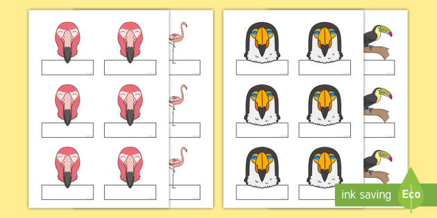 Cute Animals Self-Registration (teacher made)