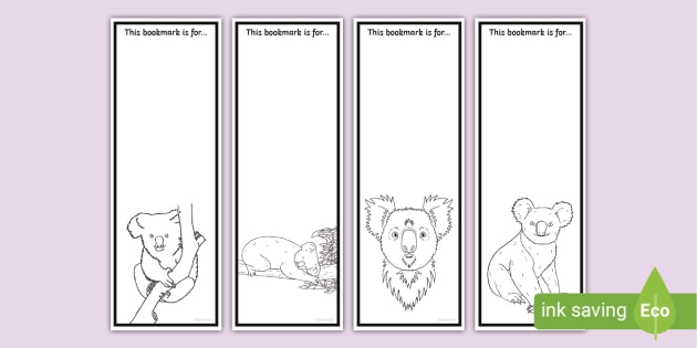 Koala Bookmarks (teacher made)