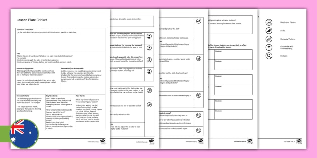 Pe Lesson Plan • Twinkl.com.au
