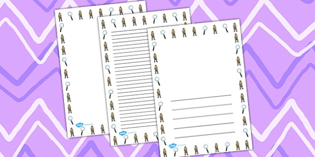Street Detectives Page Borders (teacher made)