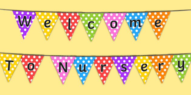 Welcome to Nursery Bunting - bunting, welcome, nursery, welcome