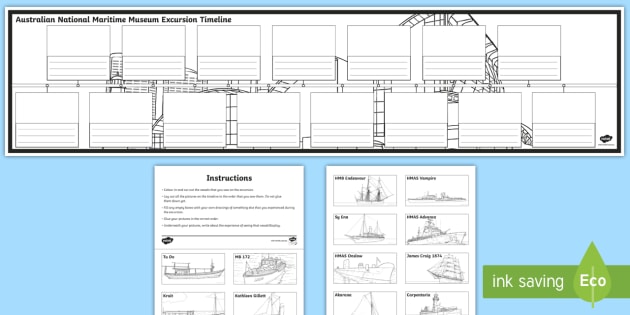 Australian National Maritime Museum Excursion Timeline Worksheet