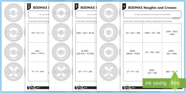 PlanIt Maths Y6 Addition, Subtraction, Multiplication and Division BODMAS
