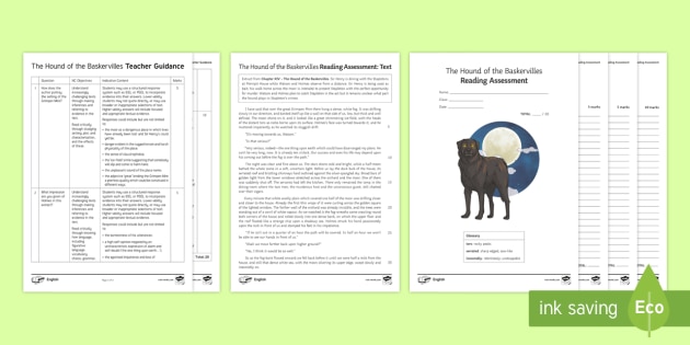 The Hound of the Baskervilles Differentiated Assessment Pack - Nineteenth