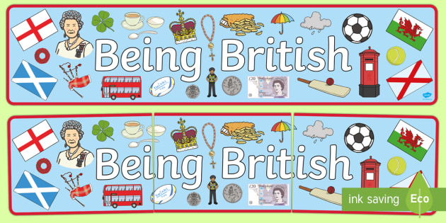 FREE! - 👉 Being British Display Banner (teacher made)