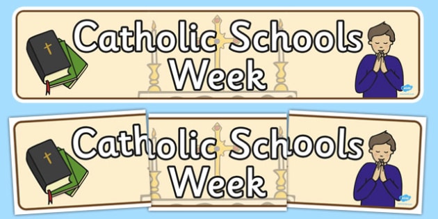 Catholic Schools Week Display Banner | RE | Primary Resource