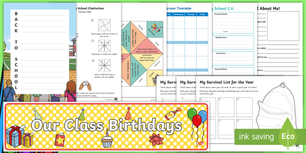 Back to School 5-6 Resource Pack - New Year, School Year