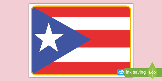 FREE! - Puerto Rico Flag Poster | Primary Resources | Twinkl