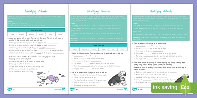 Identifying Adverbs (teacher made)