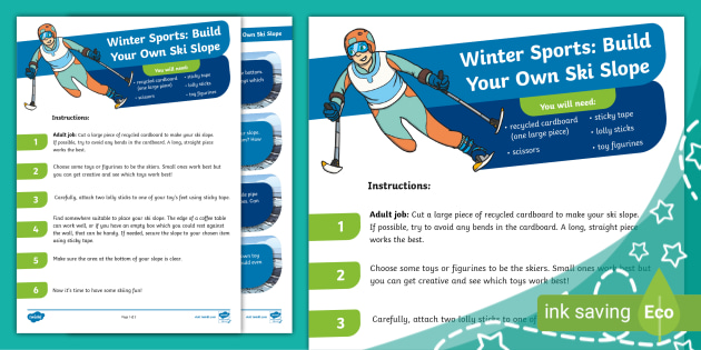 Winter Sports: Build Your Own Ski Slope