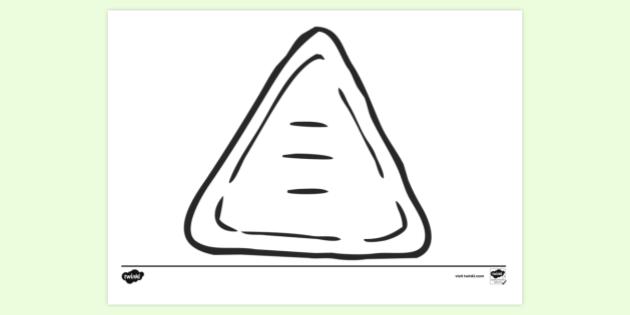 FREE! - Wrapped Sweet Triangle Colouring Sheet | Colouring Sheets