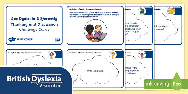 FREE! - KS1 See Dyslexia Differently Animation Discussion and Thinking ...