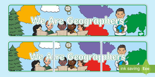 * NEW * We Are Geographers Display Banner (teacher made)