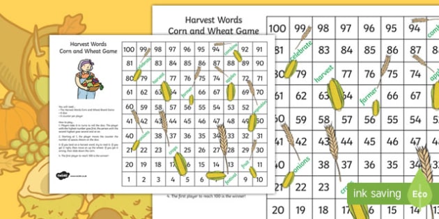 Harvest Corn and Wheat Game (Teacher-Made)