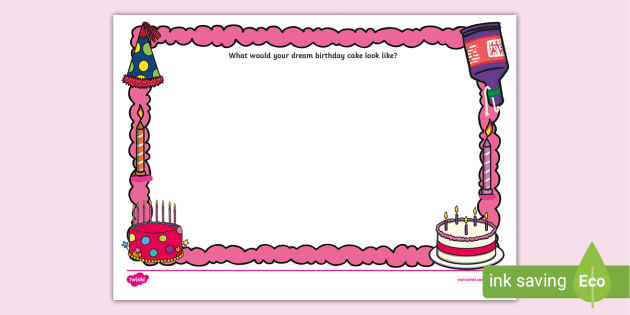 FREE! - Cake Drawing Prompt Activity (teacher made)