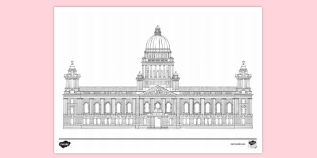 FREE! - Belfast City Hall Colouring | Colouring Sheets