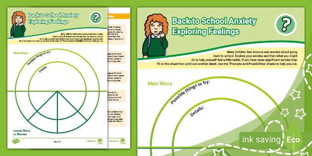Back to School Anxiety: Exploring Feelings (teacher made)