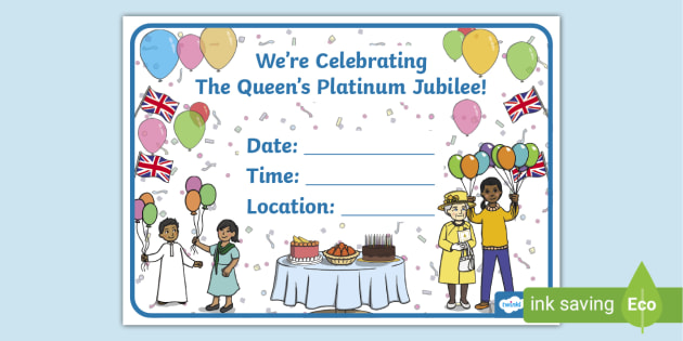 Jubilee Party Poster (teacher made)