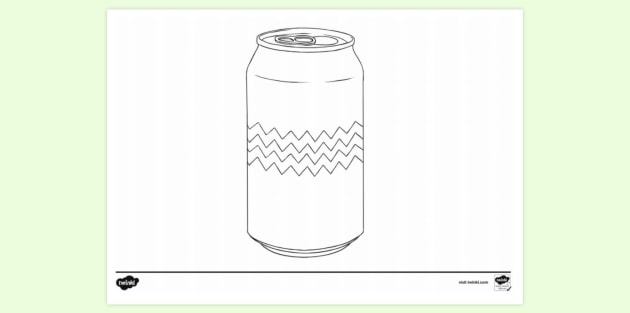 FREE! - Can of Pop Fizzy Drink Colouring Sheet | Colouring Sheets