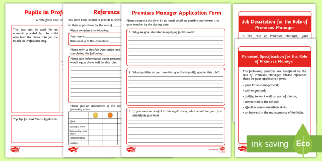 Pupil Voice - School Community - Pupils in Professions - Premises Manager