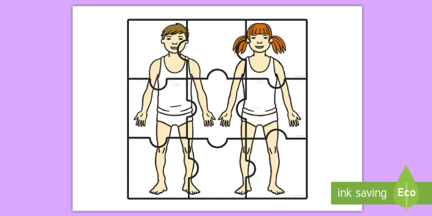 Body Jigsaw Boy and Girl (teacher made)