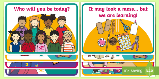 Deconstructed Role Play Early Years Display Posters | EYFS