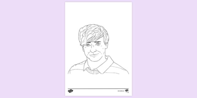 FREE! - Rhys Darby Colouring Sheet (teacher made)