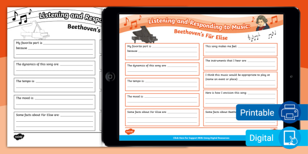 Music Activity: Beethoven's Für Elise