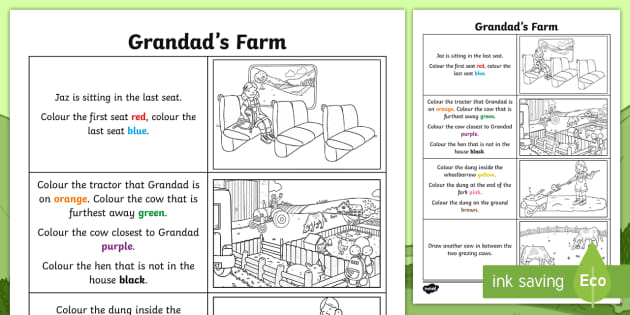 Exploring My World - Grandad's Farm Spatial Awareness Activity