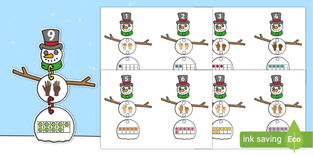 👉 Snowman Link It! Fine Motor Skills Activity