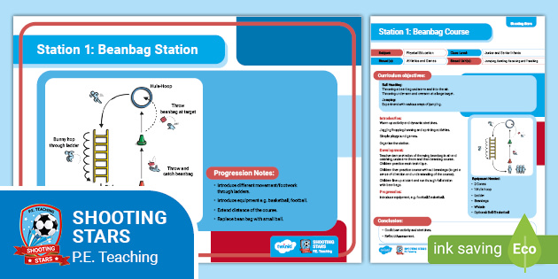PE Station 1 Junior Infants/Senior Infants