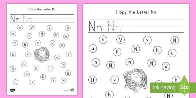 I Spy the Letter Nn Activity - Alphabet - ELA (teacher made)