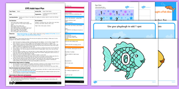 Paper Chain Maths EYFS Adult Input Plan and Resource Pack